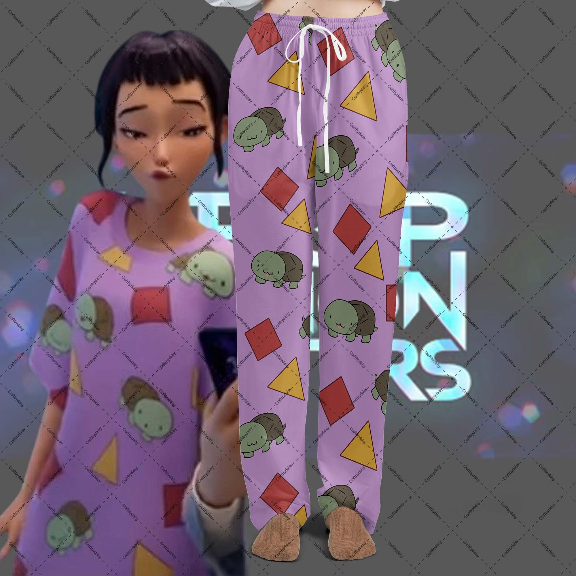 K-pop Demon Hunters Zoey Pajama Pants, Zoey Turtle Pjs Pants, Rumi Jinu Zoey Mira Kpop Demon ...