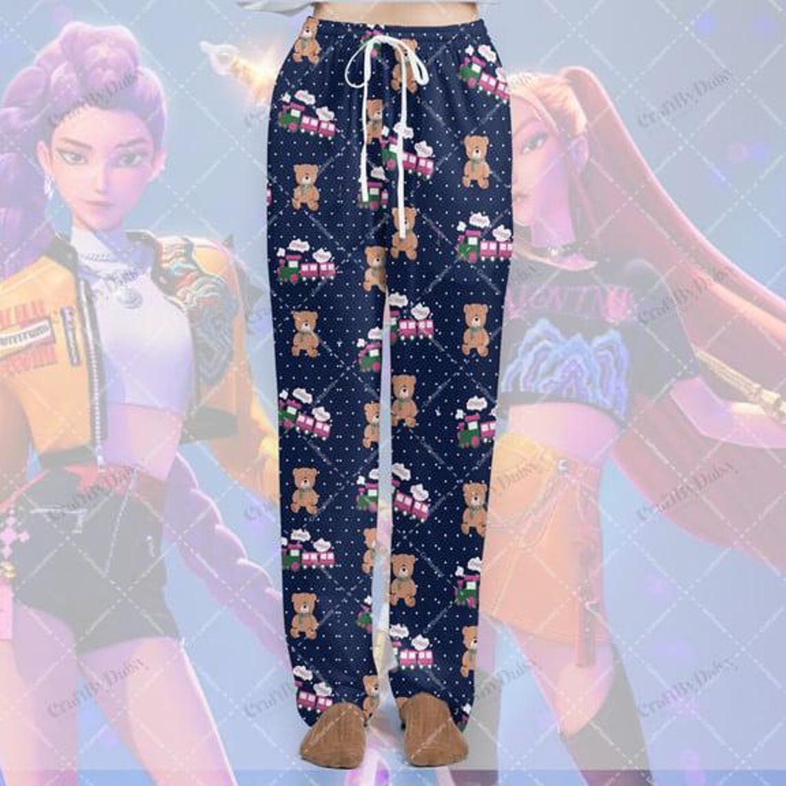 K-pop Demon Hunters Pajama Pants, Rumi Jinu Kpop Demon Hunters Choo ...