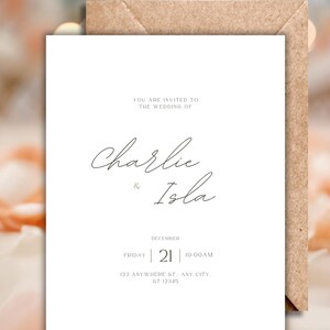 Wedding Invitation (EDITABLE TEMPLATE) - Etsy