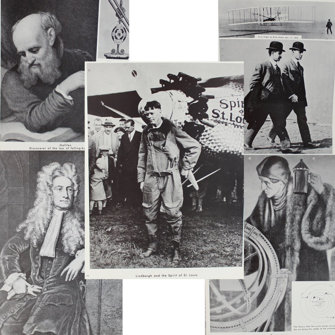 Inventor Prints- Set of Three Large Vintage Inventor Prints- Glossy ...