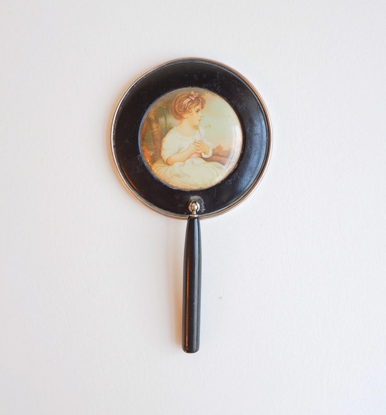 Victorian Folding Hand Mirror Antique Vintage 1800's | Etsy