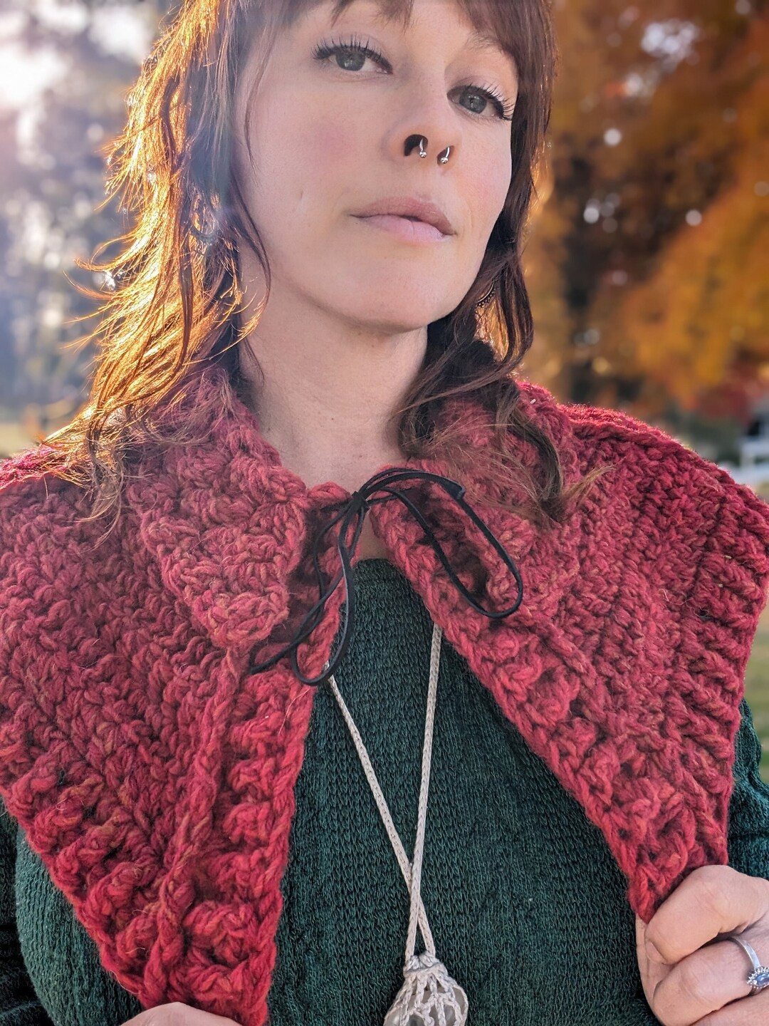 Red Wool Capelet Made for Adventuring - Etsy
