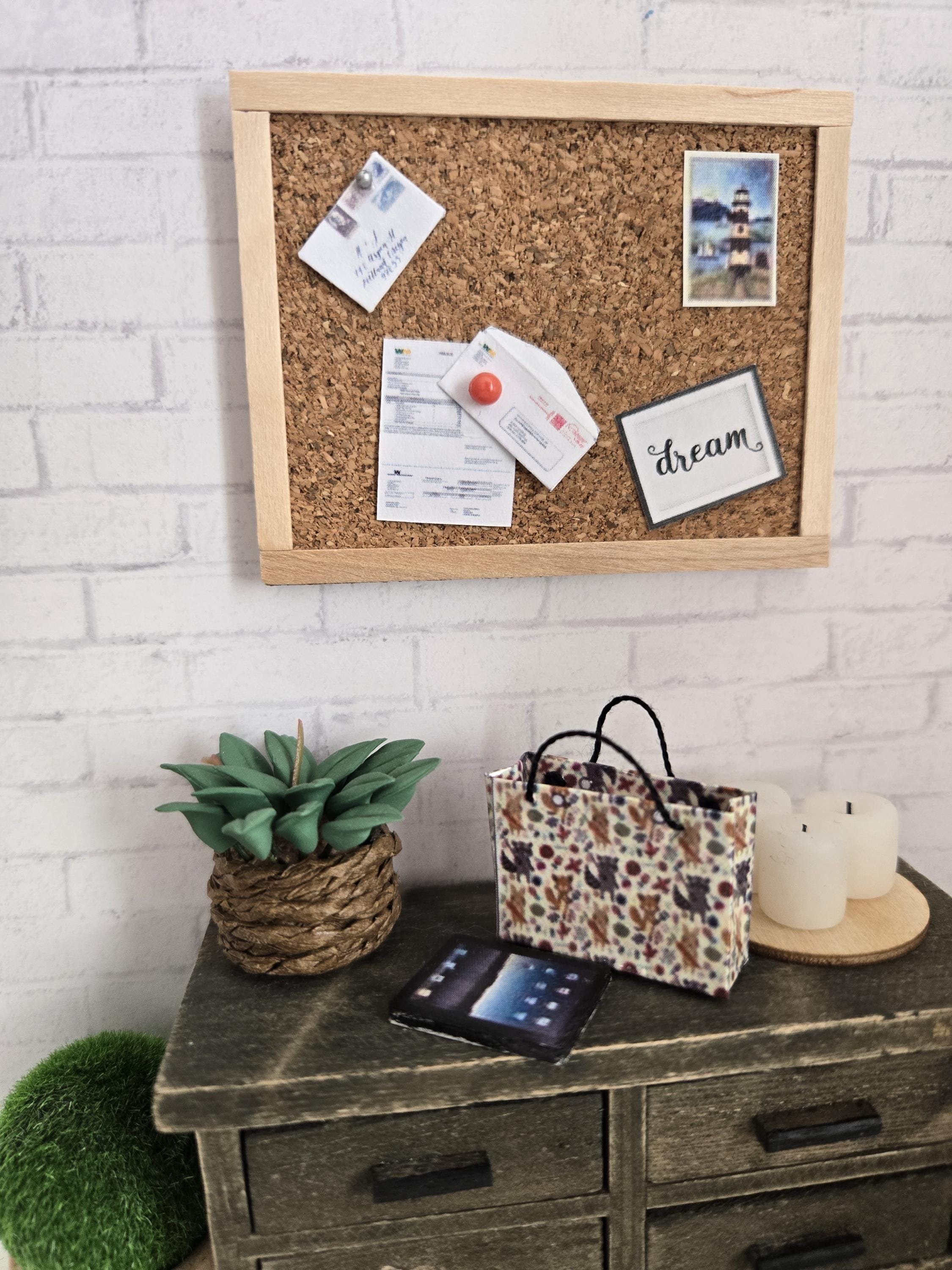 Miniature Bulletin Board, Mini Office Pin Board, Miniature Office Board ...