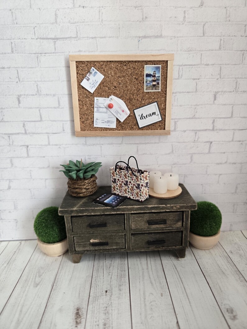 Miniature Bulletin Board, Mini Office Pin Board, Miniature Office Board ...
