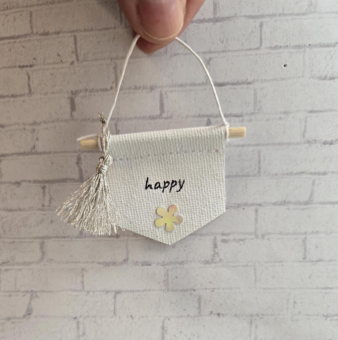 Miniature Banner, Mini Wall Hanging, Miniature Canvas Banner, Mini Wall ...