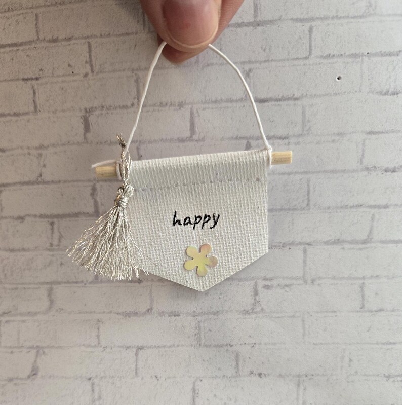 Miniature Banner, Mini Wall Hanging, Miniature Canvas Banner, Mini Wall ...