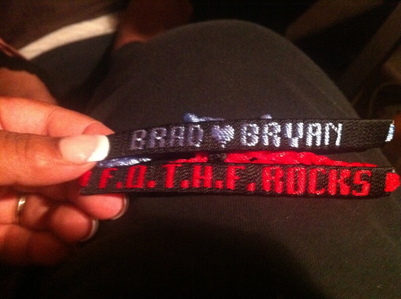 Custom Made Letter Thread Bracelets - Etsy