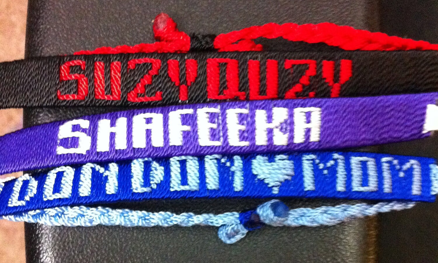 Custom Made Letter Thread Bracelets - Etsy