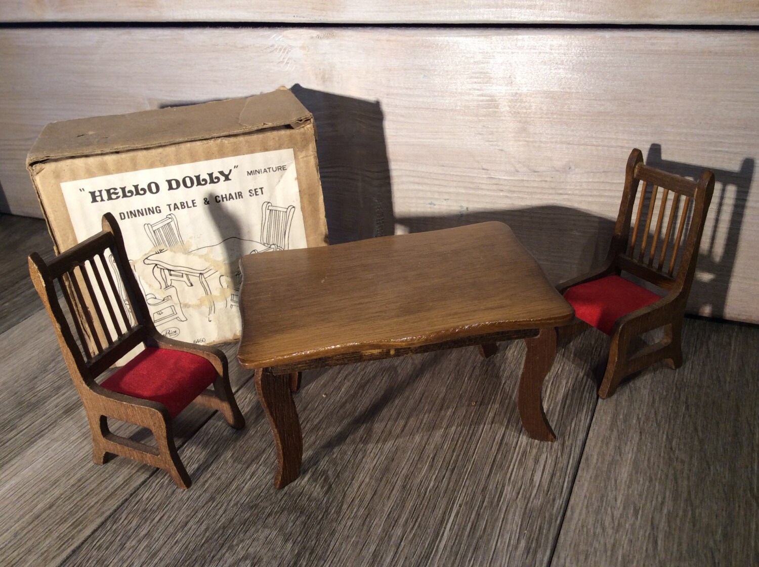 Hello Dolly Dining Table Set Table and Two Chairs - Etsy