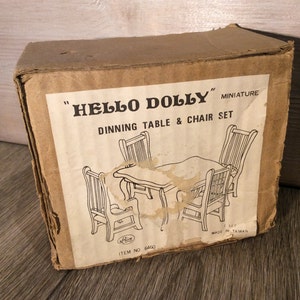 Hello Dolly Dining Table Set Table and Two Chairs - Etsy