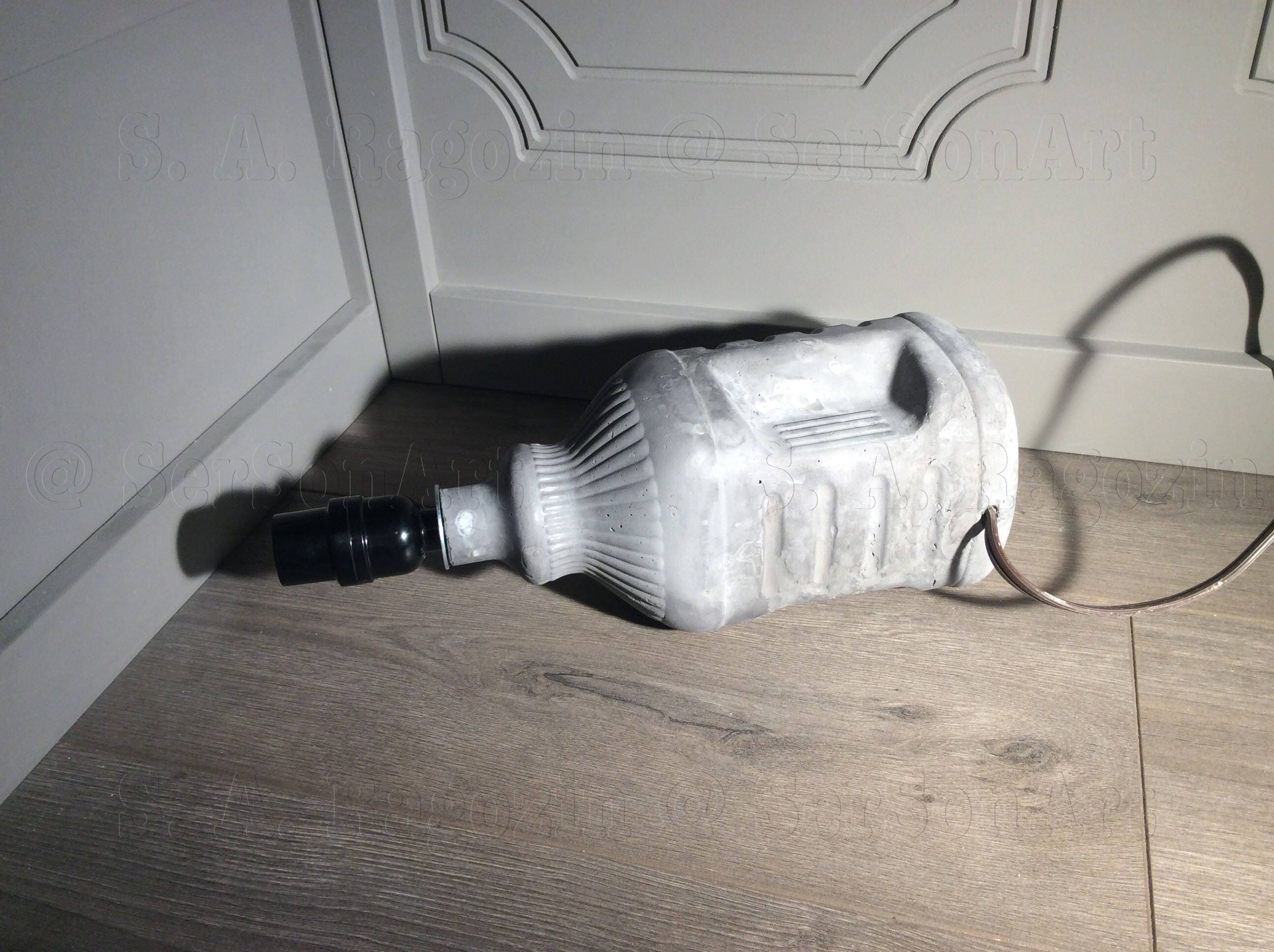 Concrete Table Lamp, Light Black Colour Cesar Lamp. Shade is Not ...