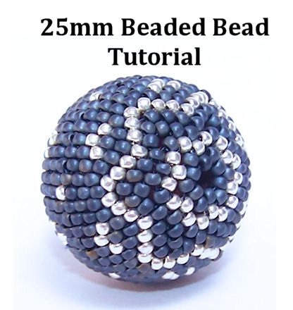 25mm Beaded Bead Tutorial Instant Download - Etsy