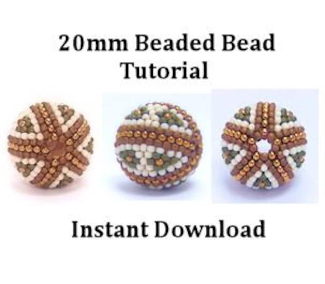 20mm Beaded Bead Tutorial Instant Download - Etsy