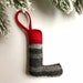 Custom Monogram Ornament, With Pendleton Wool, Handmade Ornament, Wool ...