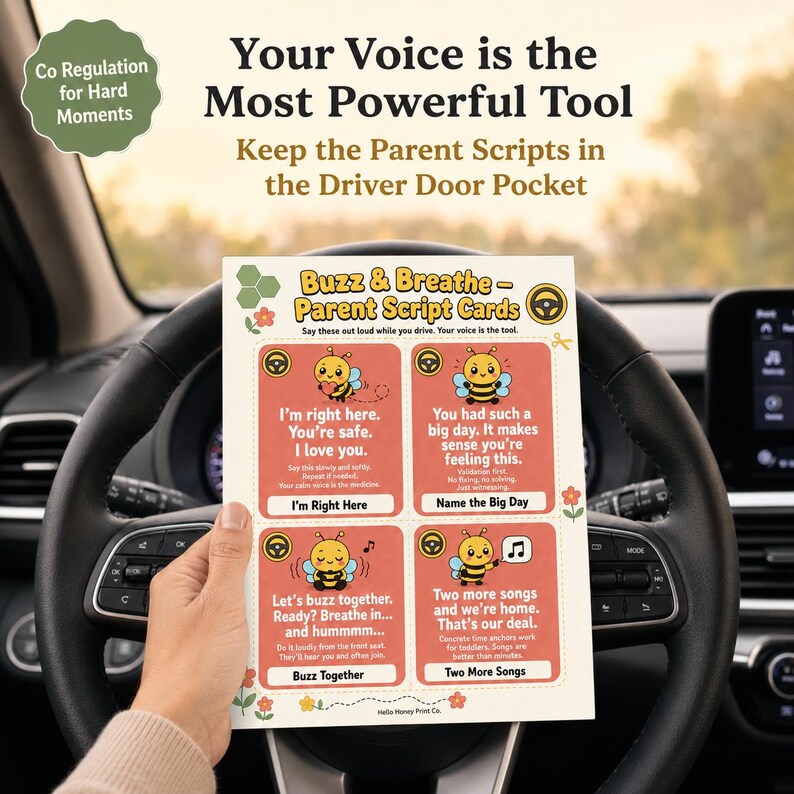 Printable Car Calm Down Kit, Travel Coping Cards, Road Trip Activities ...