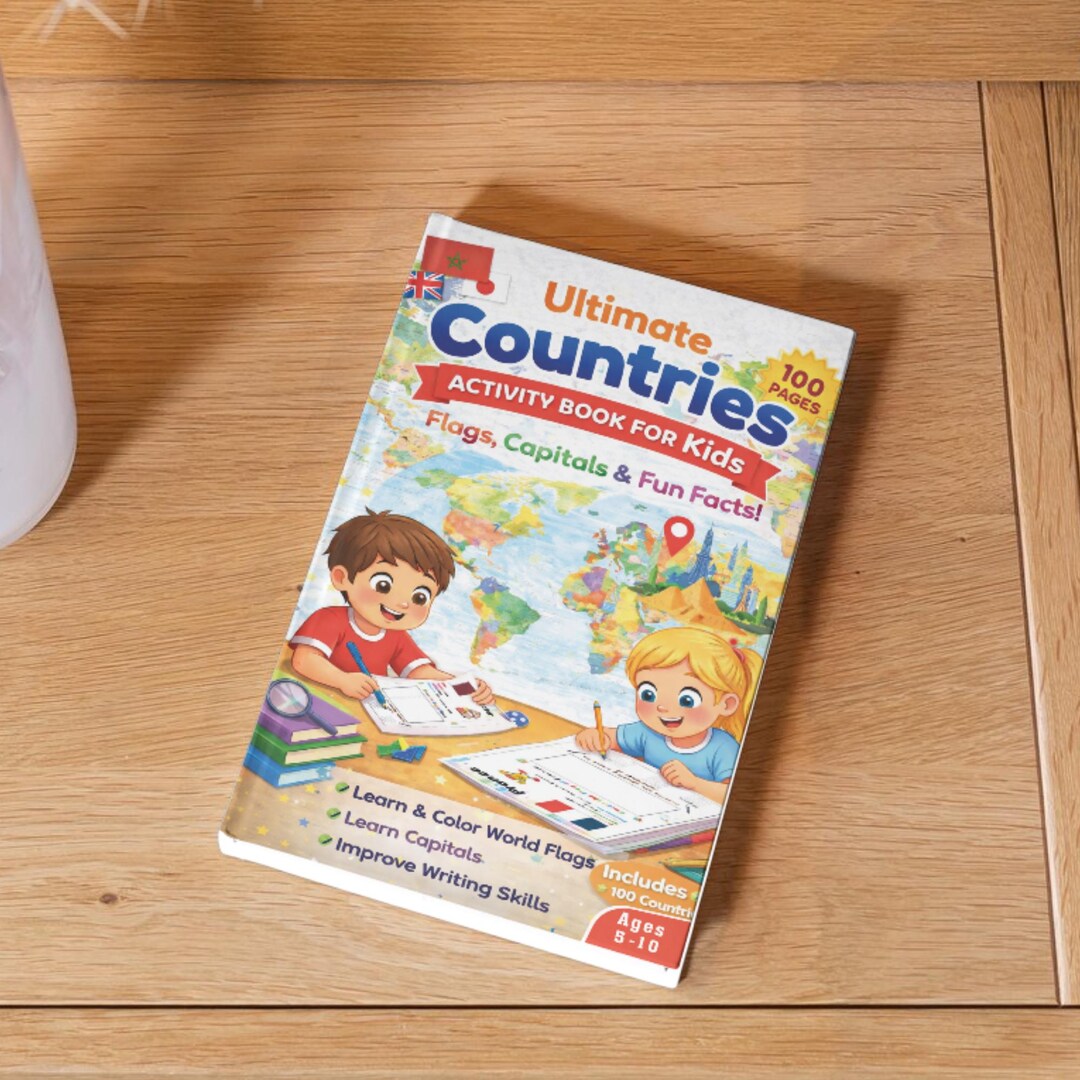 World Flags Coloring Book for Kids | 100 Countries Activity Book ...