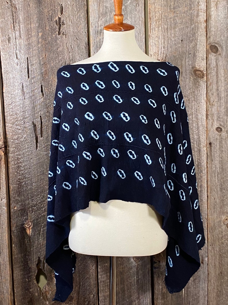 Dogon Indigo Poncho Indigo Textile African Indigo Boho - Etsy