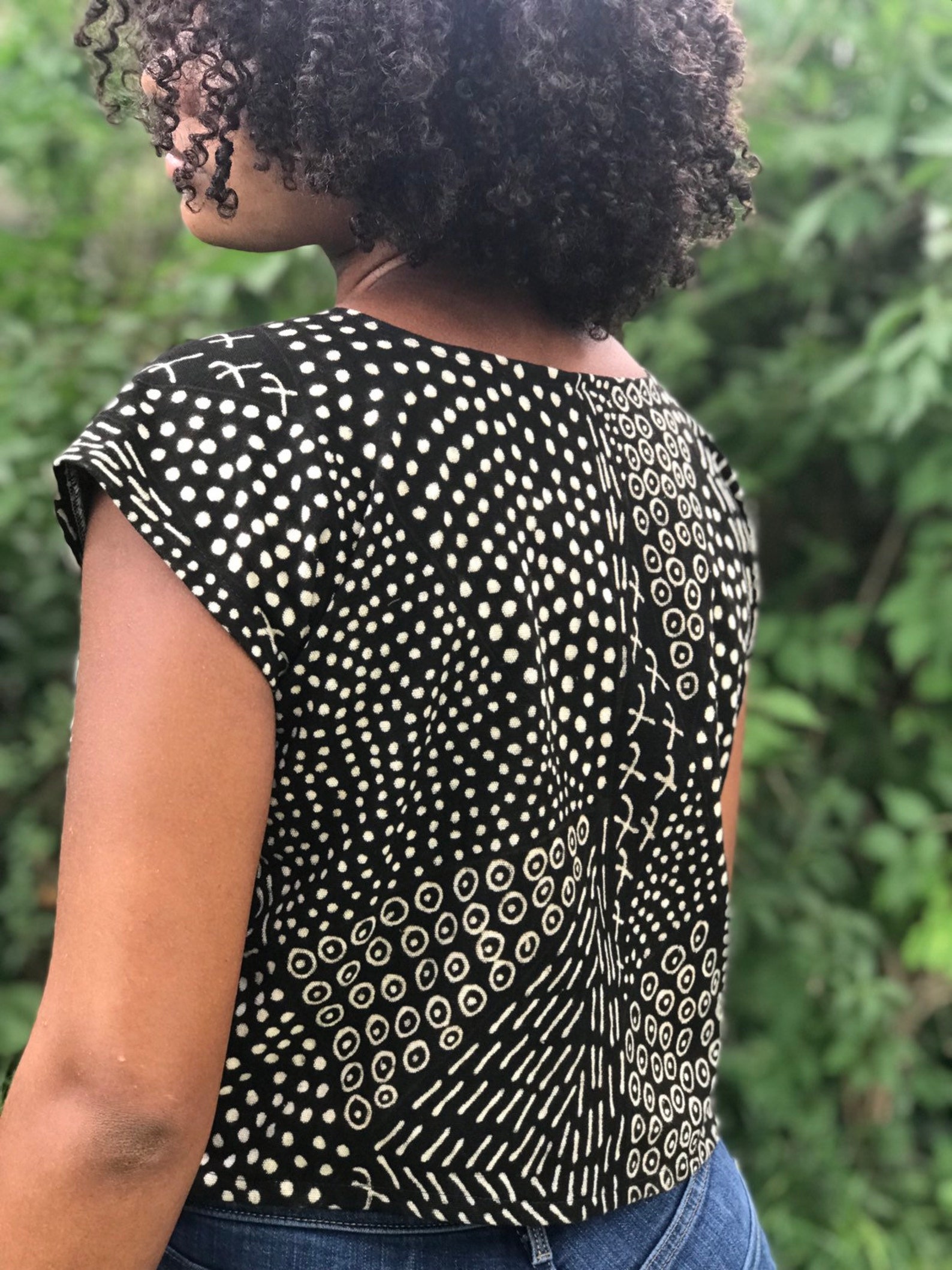 Handwoven Mudcloth Top Mud Cloth Clothing Women Boho - Etsy