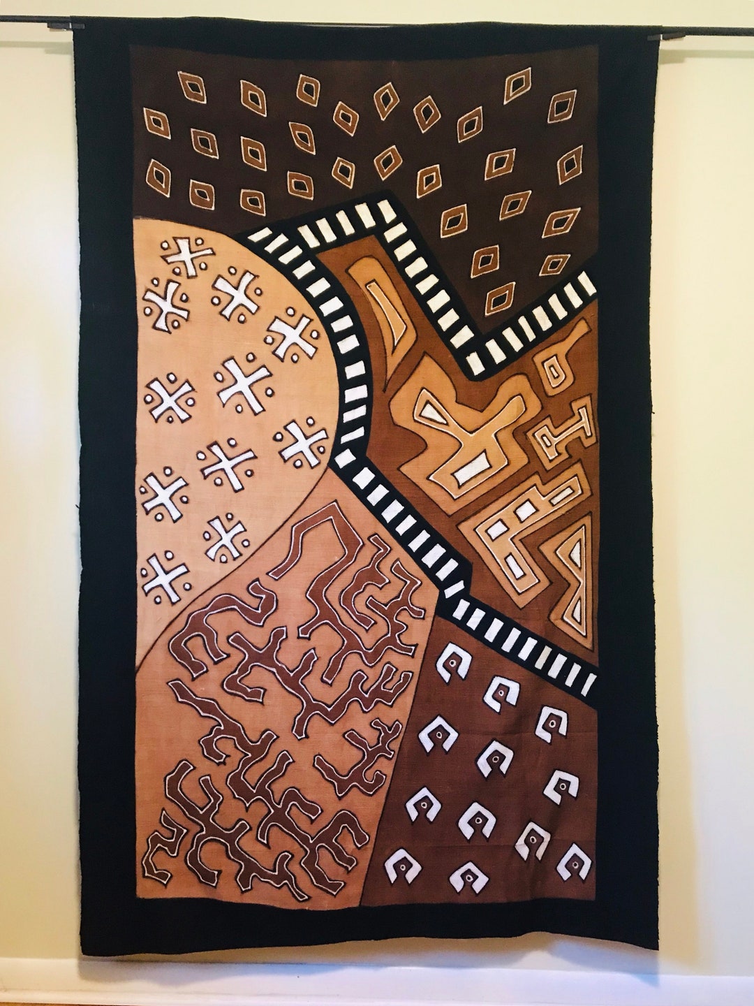 Mudcloth Textile, Bogolan Blanket, Mudcloth Fabric, Mudcloth Tapestry ...