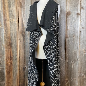 Mudcloth Duster, Mudcloth Vest, Ethnic Vest, Unique Mudcloth Fabric - Etsy