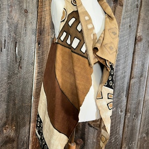 Mudcloth Vest, Bogolan Mudcloth, Unique Mudcloth Wrap Vest - Etsy