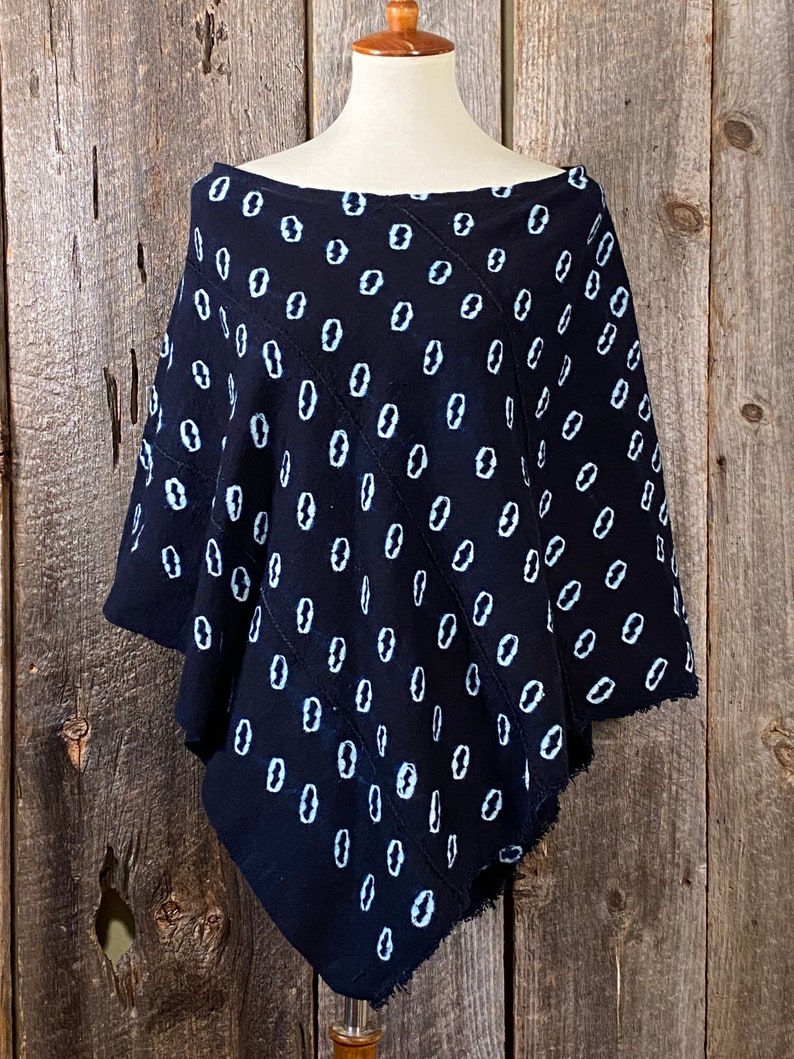 Dogon Indigo Poncho Indigo Textile African Indigo Boho - Etsy