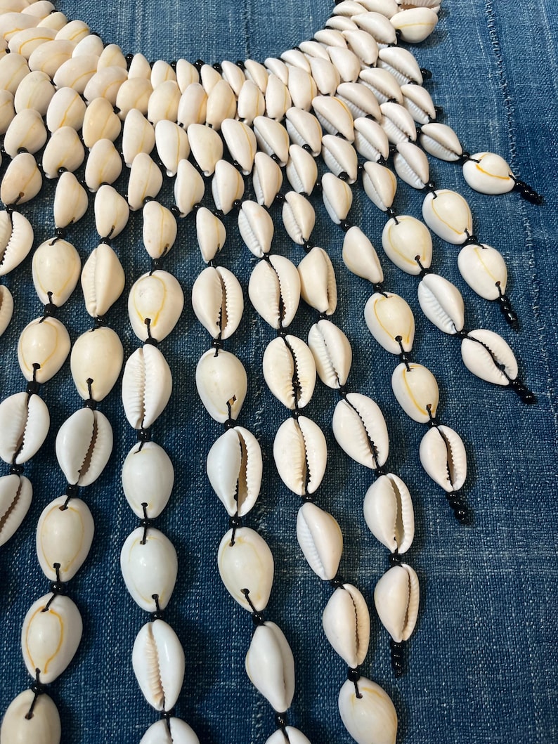 African Cowrie Shell Statement Necklace, Cowrie Jewelry - Etsy