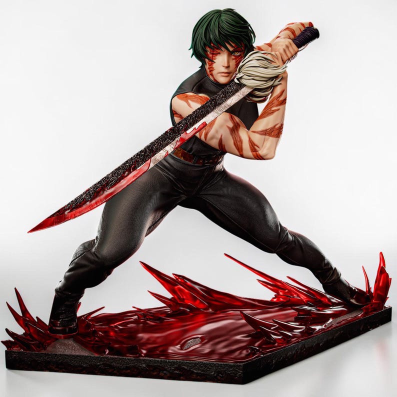 Maki Zenin Awakened Statue – Fury Clan Massacre 3D Print STL File - Etsy