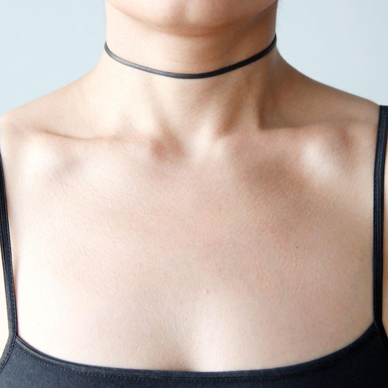 Leather Choker - Etsy