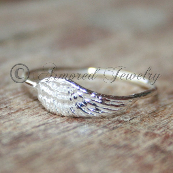 Gold Angel Wing Ring - Etsy