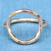 Gold Karma Ring Rose Gold Circle Ring Karma Open Circle - Etsy