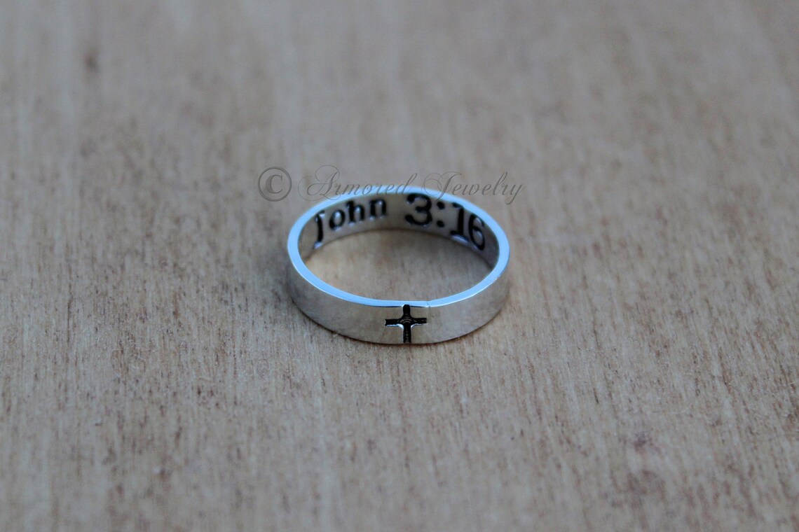 Sterling Silver John 316 3 16 3:16 Ring Stacking Stackable | Etsy