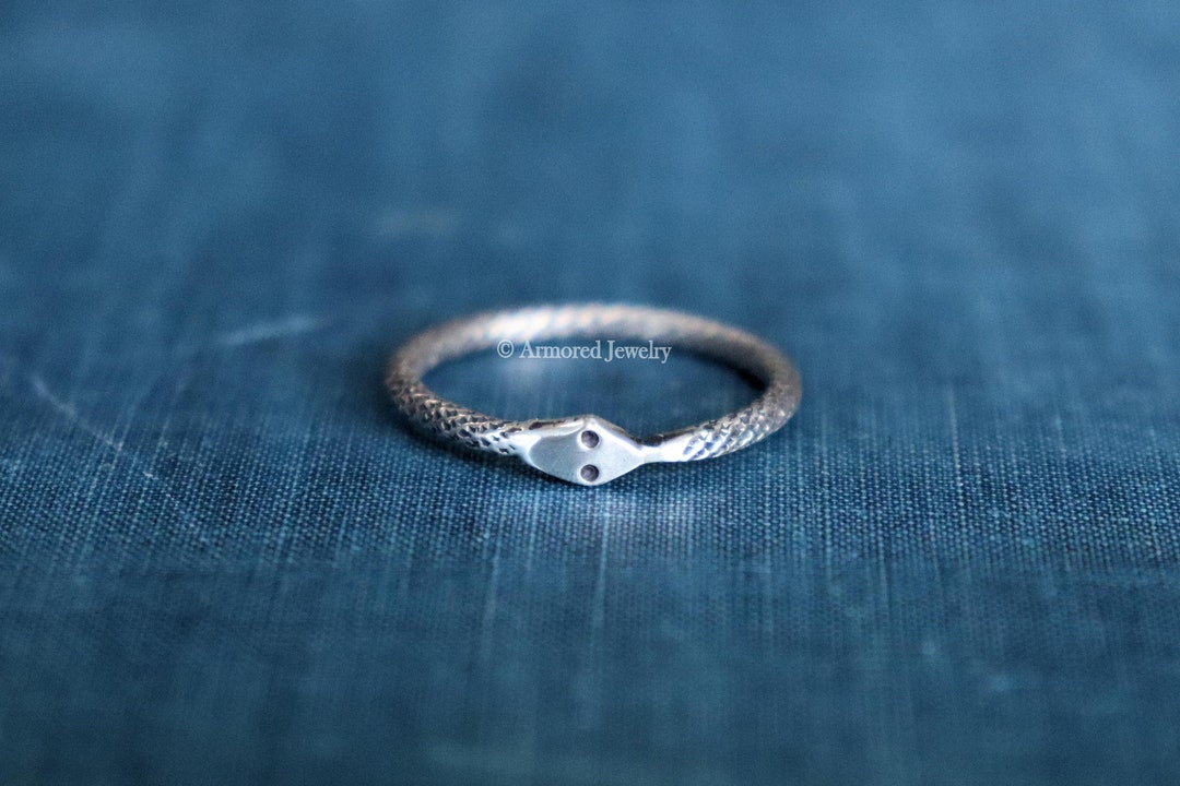 Sterling Silver Ouroboros Snake Ring, Snake Jewelry, Snake Ring ...