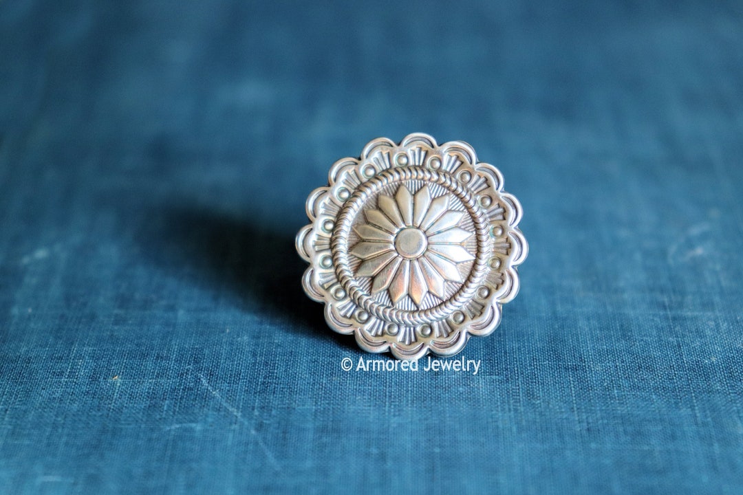 Sterling Silver Concho Ring, Southwest Jewelry, Native American Jewelry ...