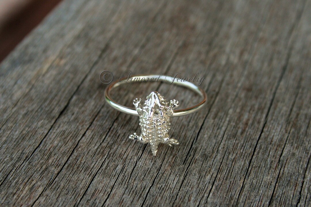 Sterling Silver Horned Toad Ring - Stacker Stacking Stack Stackable ...