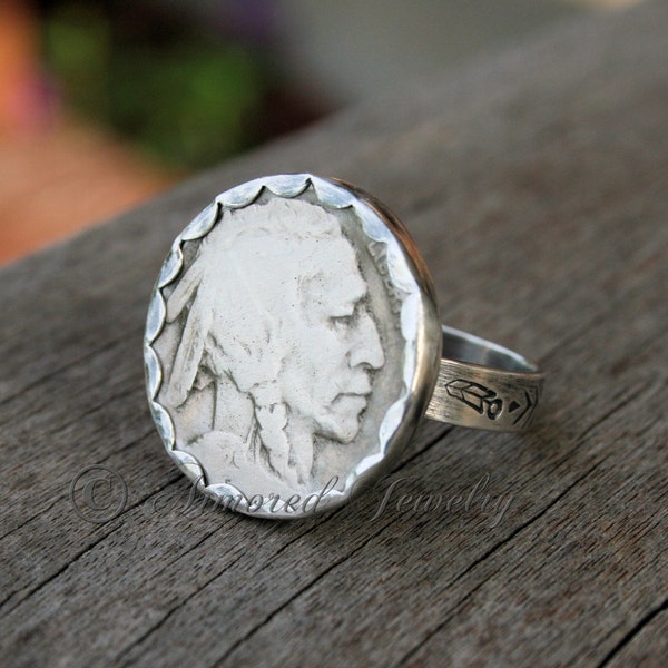 Buffalo Coin Ring - Etsy