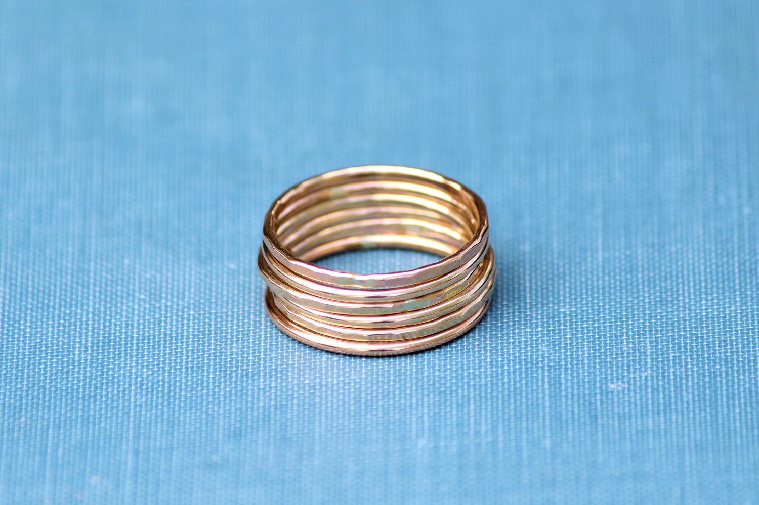 Skinny Rose Gold Ring Layering Rings Stacker Ring Stacking | Etsy