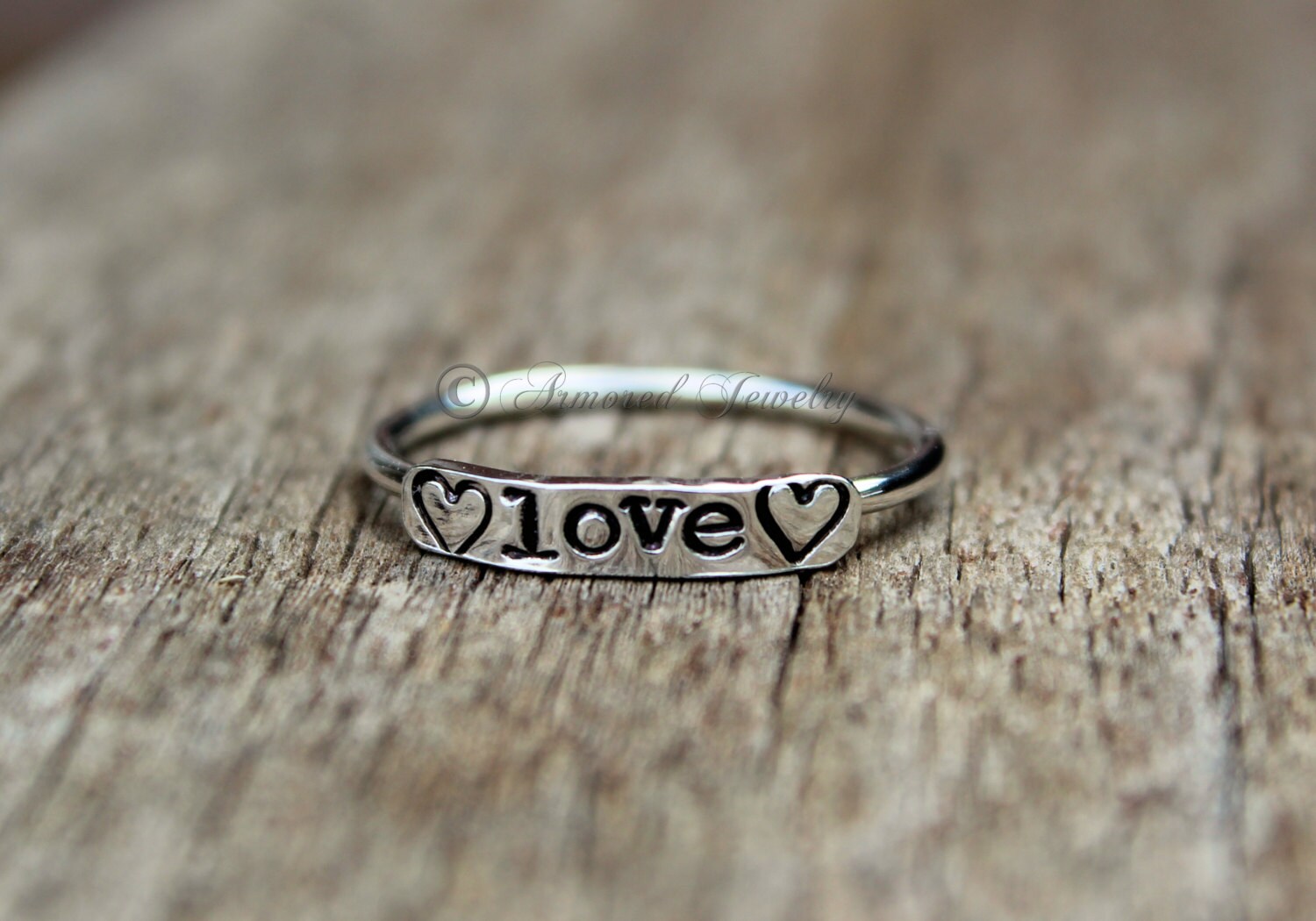 Sterling Silver Banner Ring Personalized Ring Customized - Etsy