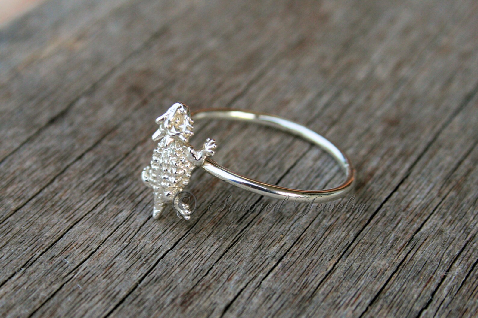 Sterling Silver Horned Toad Ring - Stacker Stacking Stack Stackable ...