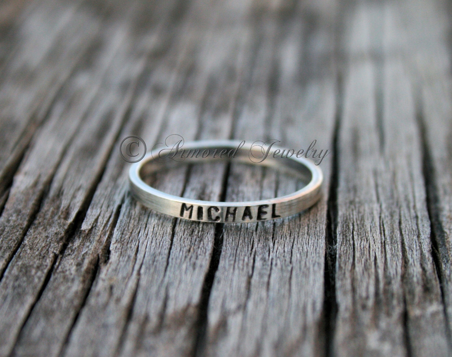 Personalized Sterling Silver Stackable Rings Layering Rings | Etsy