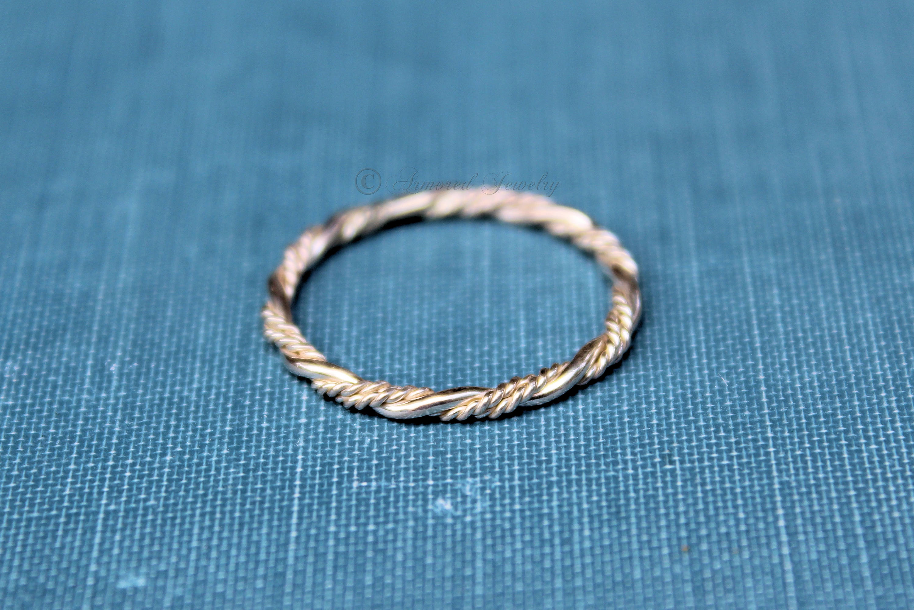 Braided Rope Ring Stacking Ring Layering Sterling Silver - Etsy