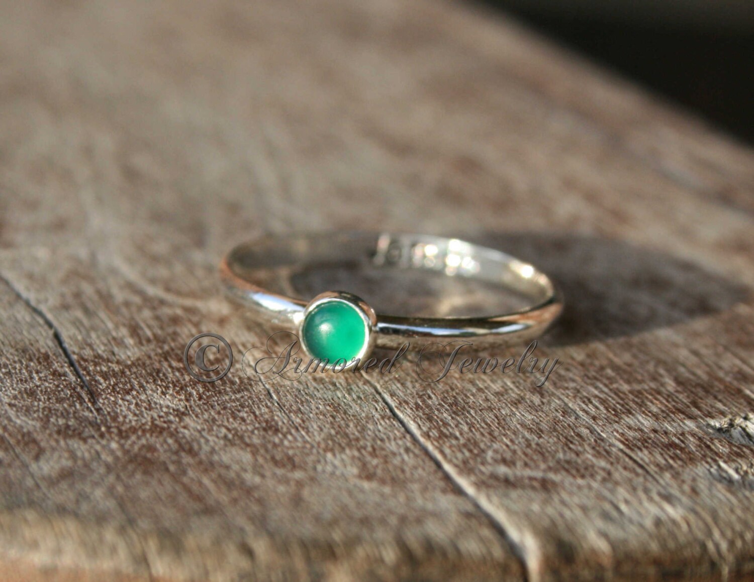 Sterling Silver Birthstone Rings SET of FOUR RINGS | Etsy