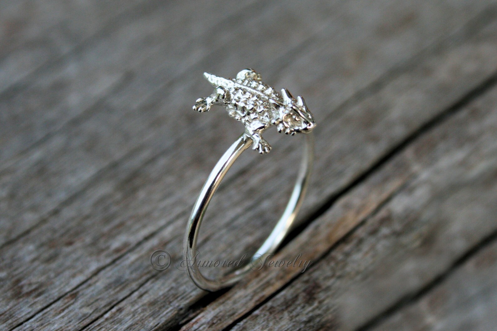 Sterling Silver Horned Toad Ring - Stacker Stacking Stack Stackable ...