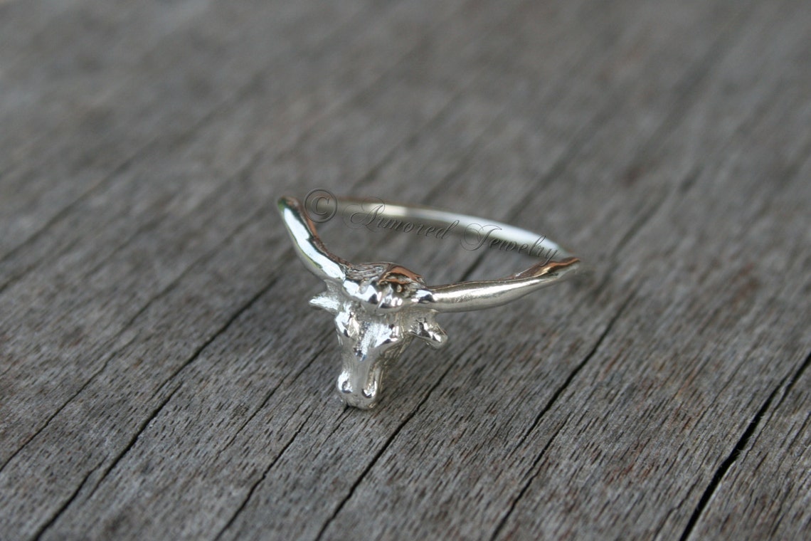Longhorn Ring, Sterling Silver, Texas Longhorns, Steer, Country Girl ...