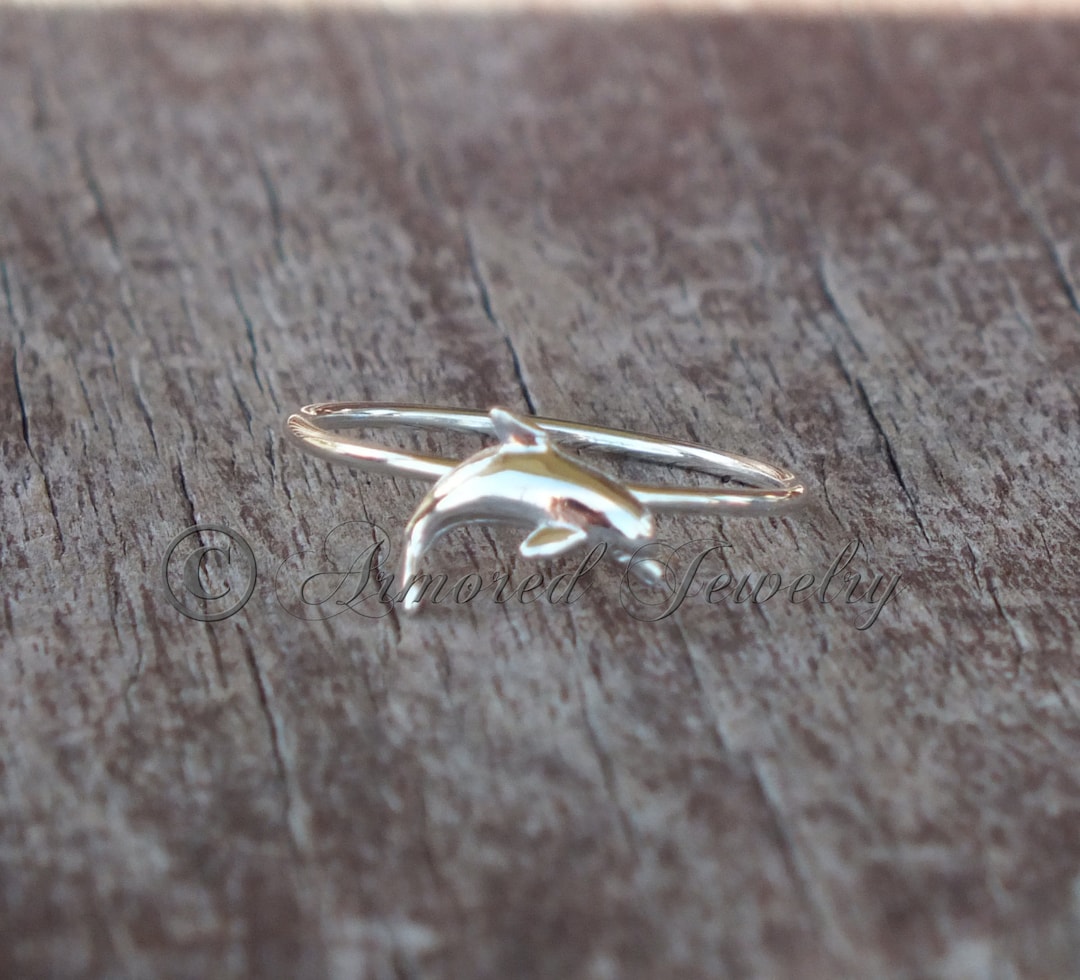Sterling Silver Dolphin Ring, Ocean Life, Beach Living, Marine Life ...