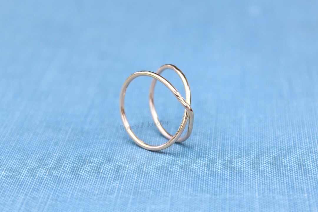 Gold Infinity Wrap Ring Infinite Ring Midi Ring Rose Gold - Etsy