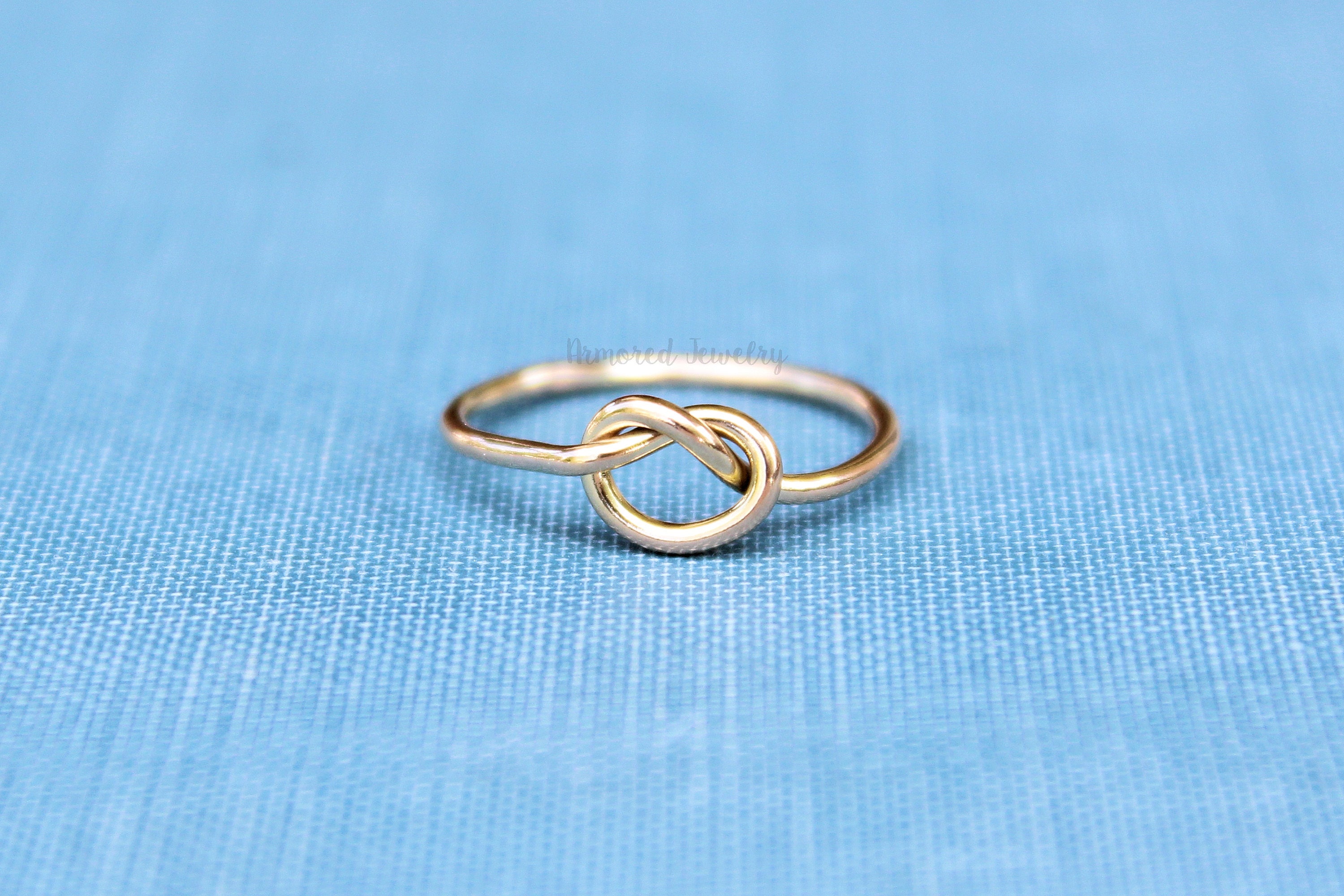 Gold Knot Ring Rose Gold Knot Ring Friendship Ring Best | Etsy