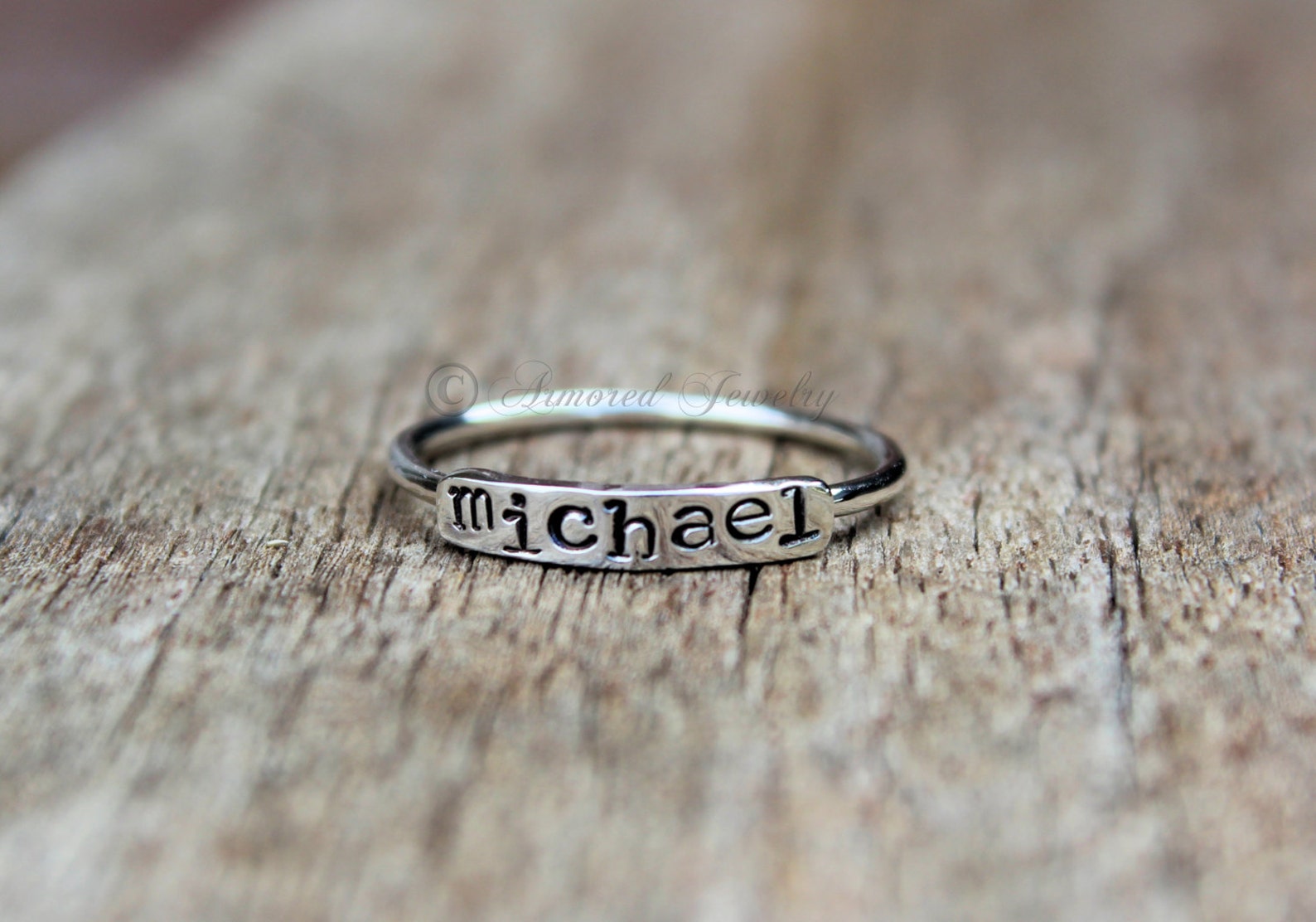 Sterling Silver Banner Ring Personalized Ring Customized - Etsy