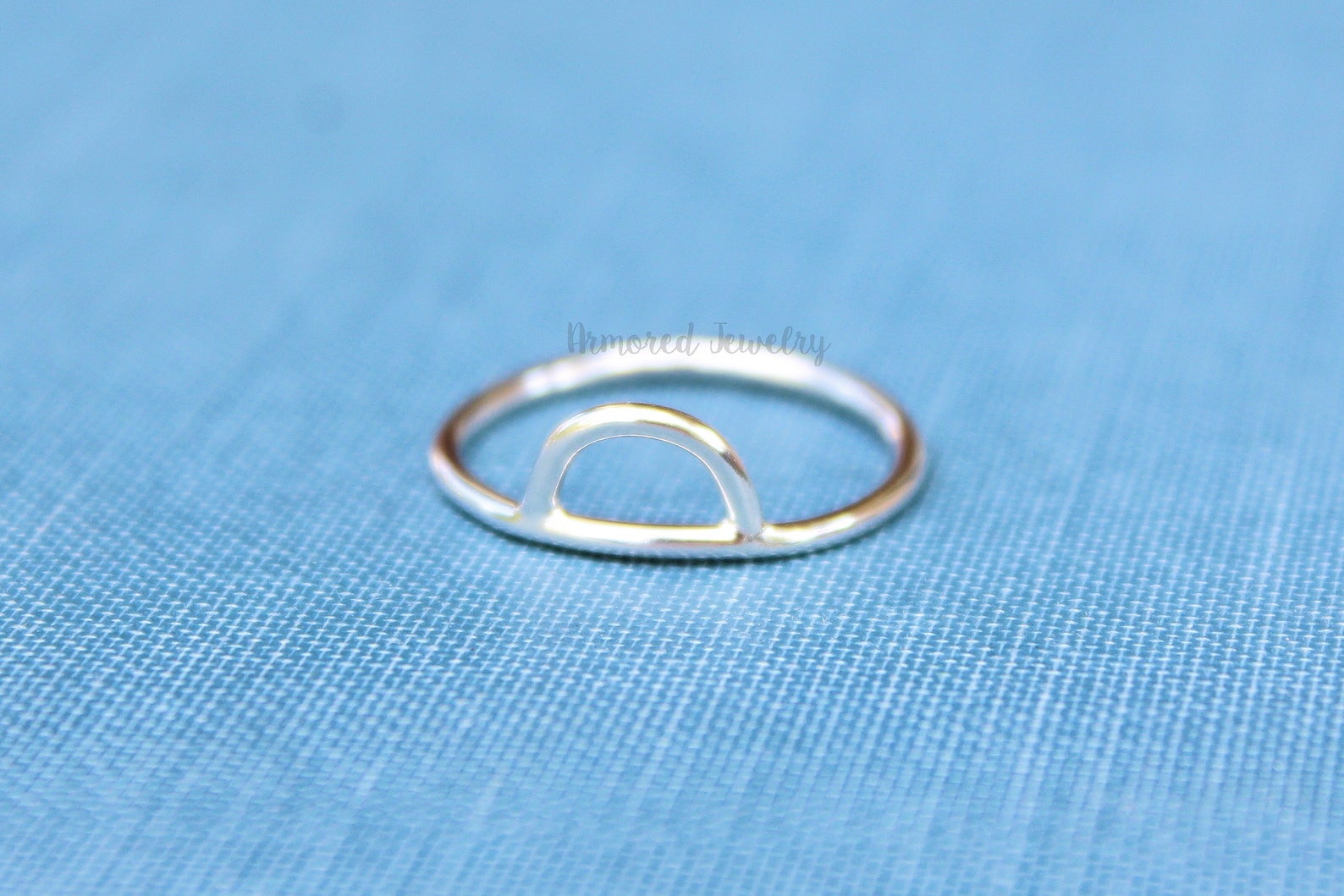 Sunrise Ring Sterling Silver Sun Ring Layering Rings Midi - Etsy