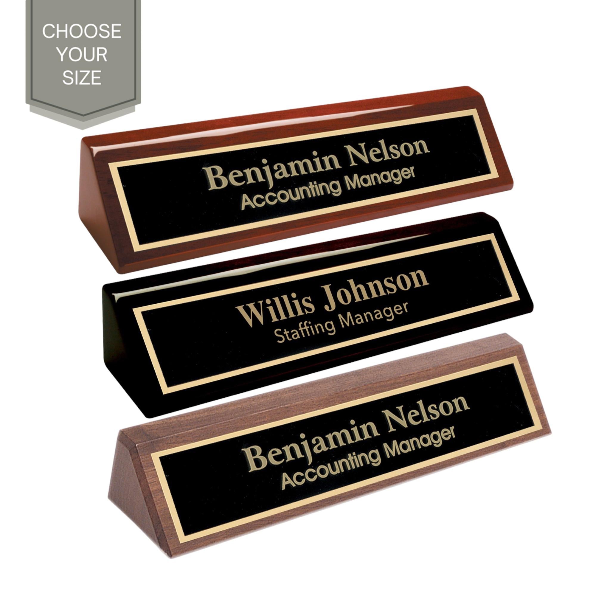 Personalized Desk Name Plate, Unique Desk Accessories, Office Desk ...